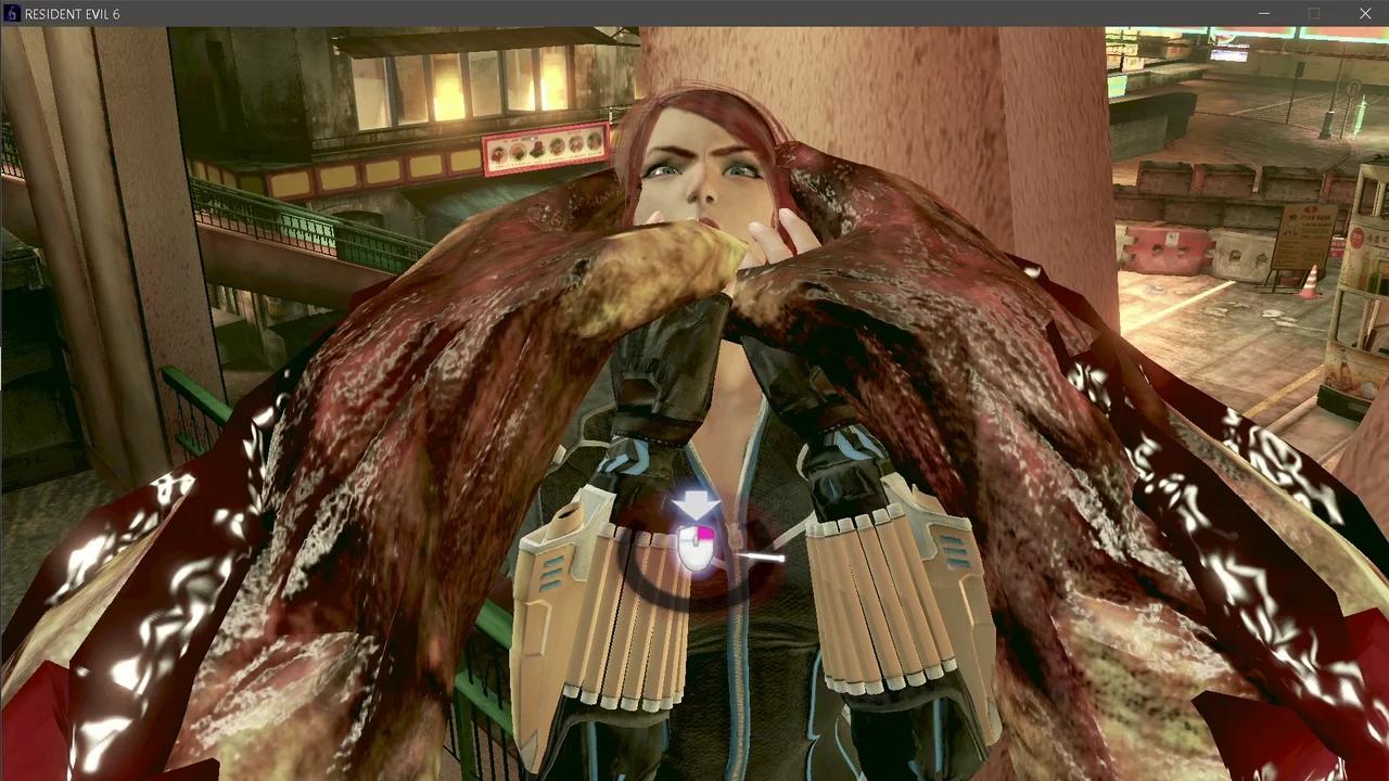 [1097] laura bailey ryona voices - black widow vs RE6 dogs and napad