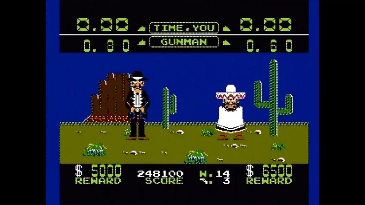 Wild Gunman - 2 Outlaws (Actual NES Capture)