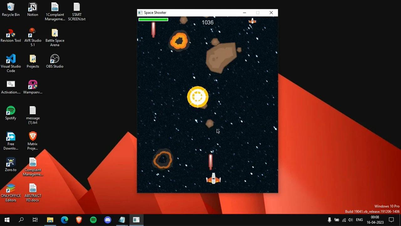 Battle Space Arena | Space Shooter Game Project in python