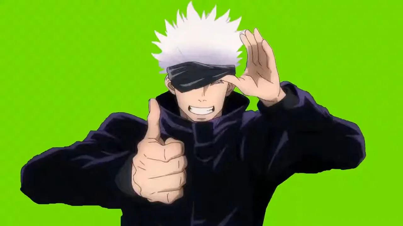 GoJo green screen meme