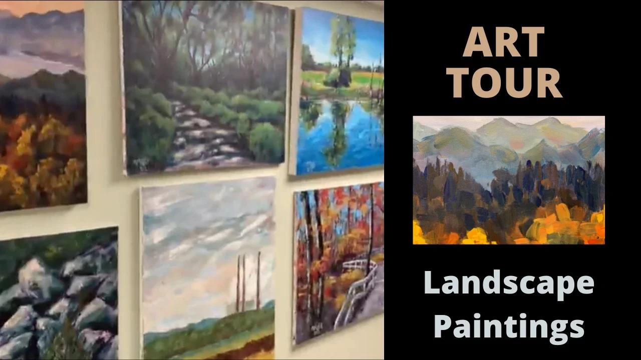 ART TOUR - Landscape Paintings - Plein Air - Acrylic Paint - MATT ...