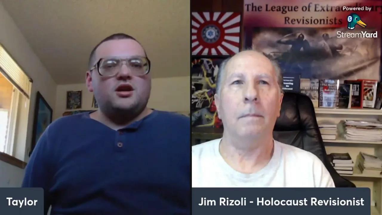 Taylor Interviews Jim Rizoli, Holocaust History, Aug 14, 2022