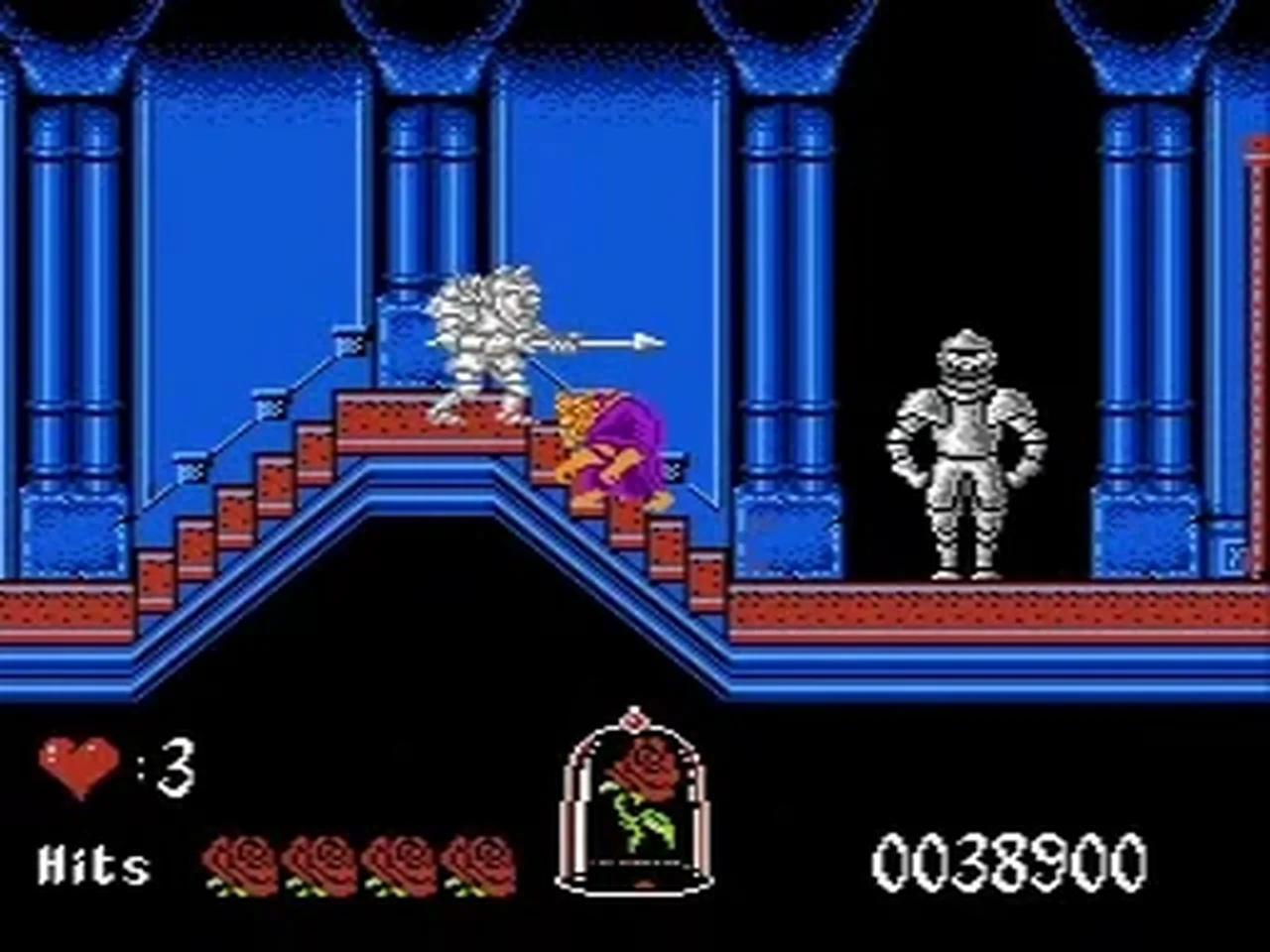 filmnstuff - Stupid boss battles, Beauty and the Beast (NES), first boss
