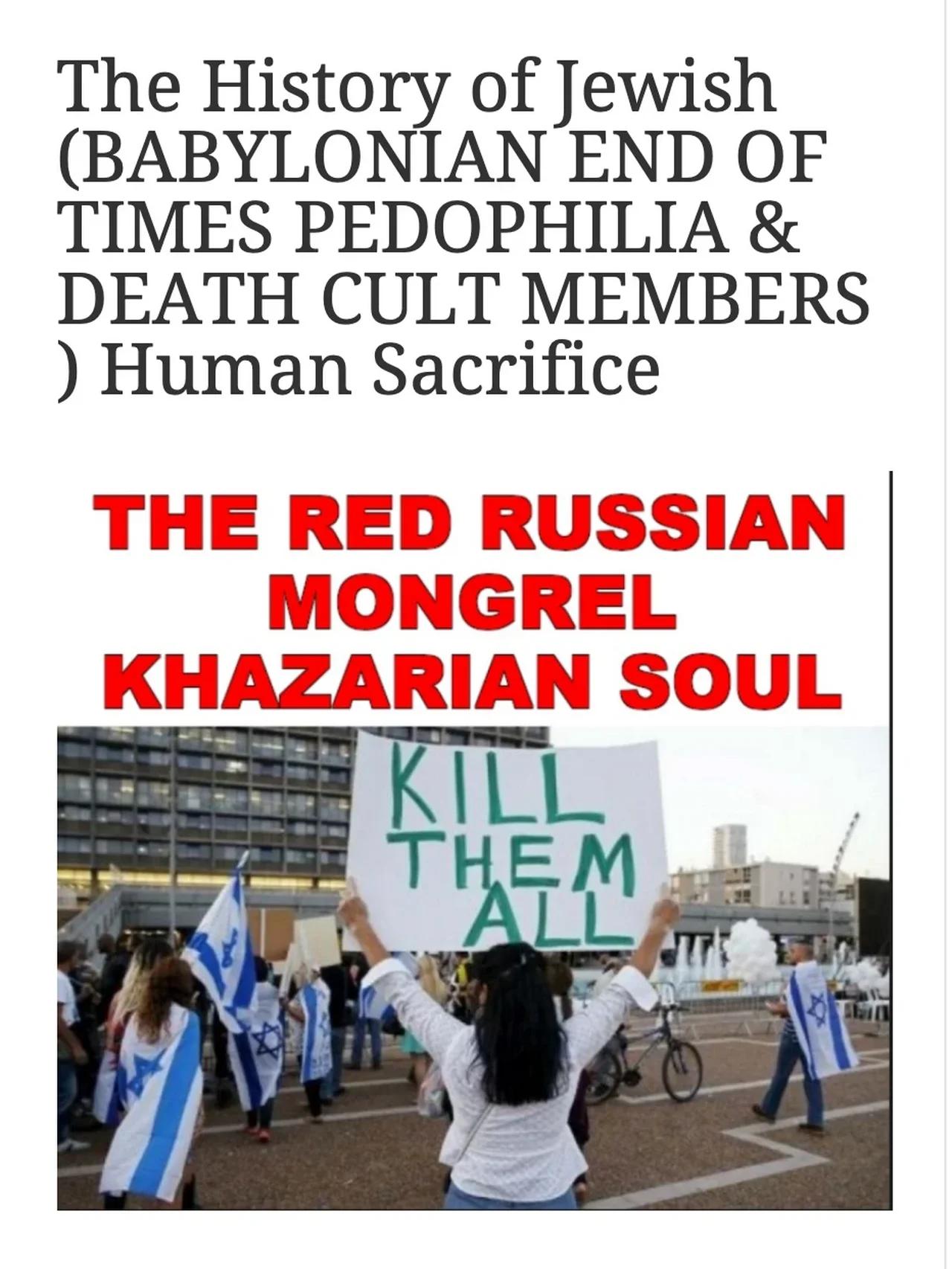 The History of Jewish (BABYLONIAN END OF TIMES PEDOPHILIA & DEATH CULT ...