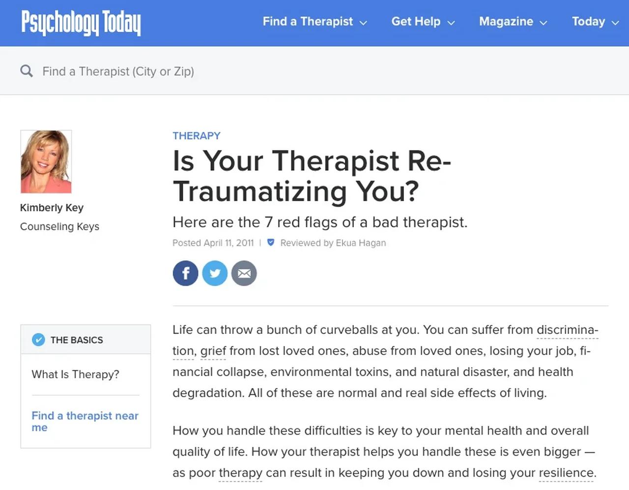 Seven Red Flags of a Bad Therapist