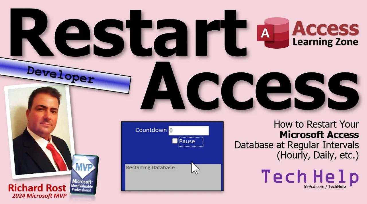 How to Restart Your Microsoft Access Database at Regular Intervals (Hourly, Daily, etc.)
