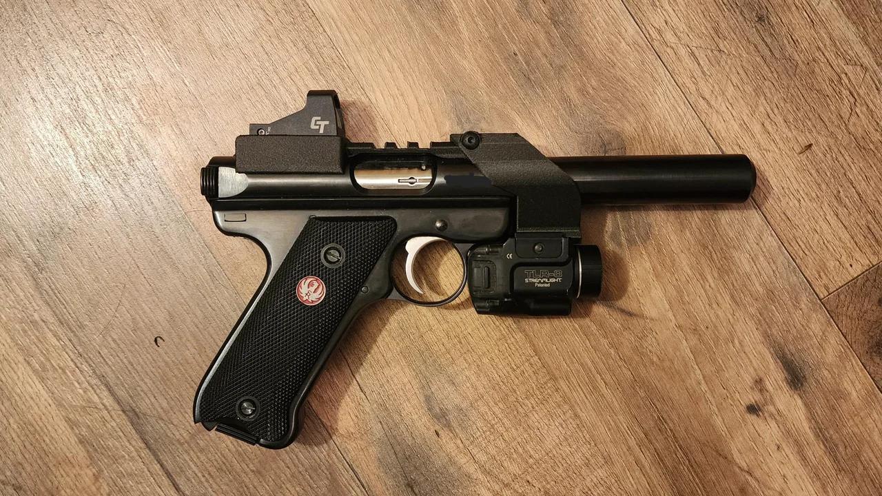 Ruger MK pistol jpoint/rmsc mount and lower rail