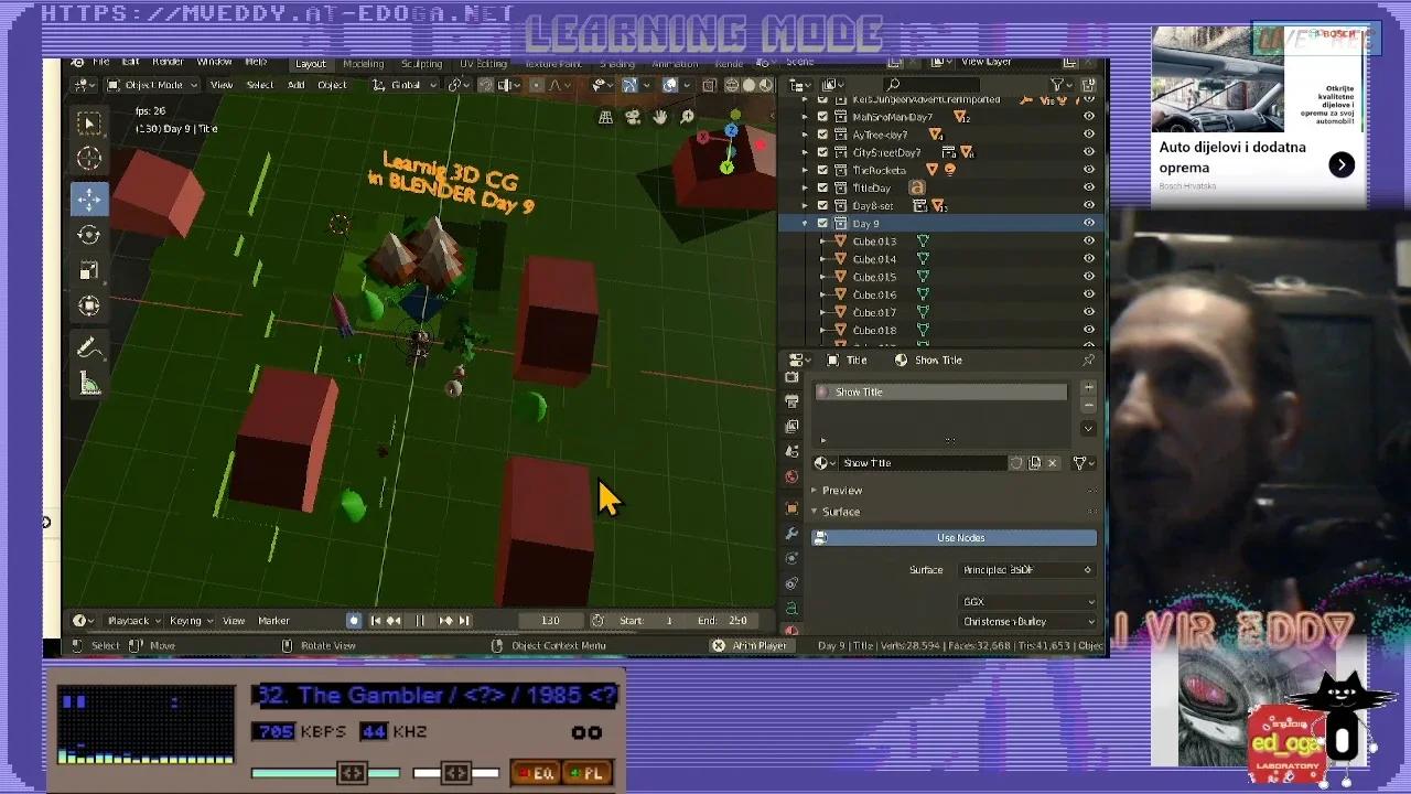 Summary: Day 9 in Blender #B3D [FUSION: Learn, build, work]