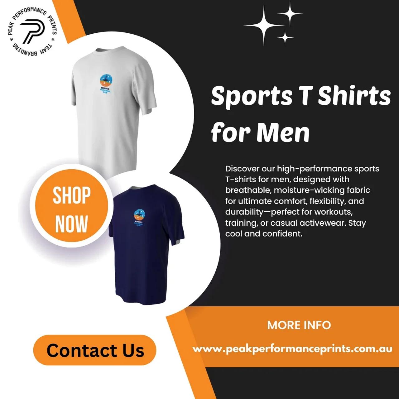 Custom Sports T-Shirt for Men—Premium Quality & Performance