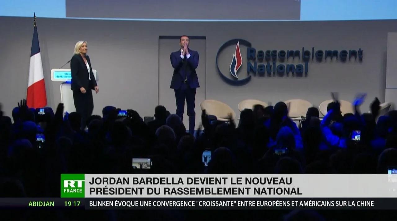 Jordan Bardella devient le nouveau président du Rassemblement national