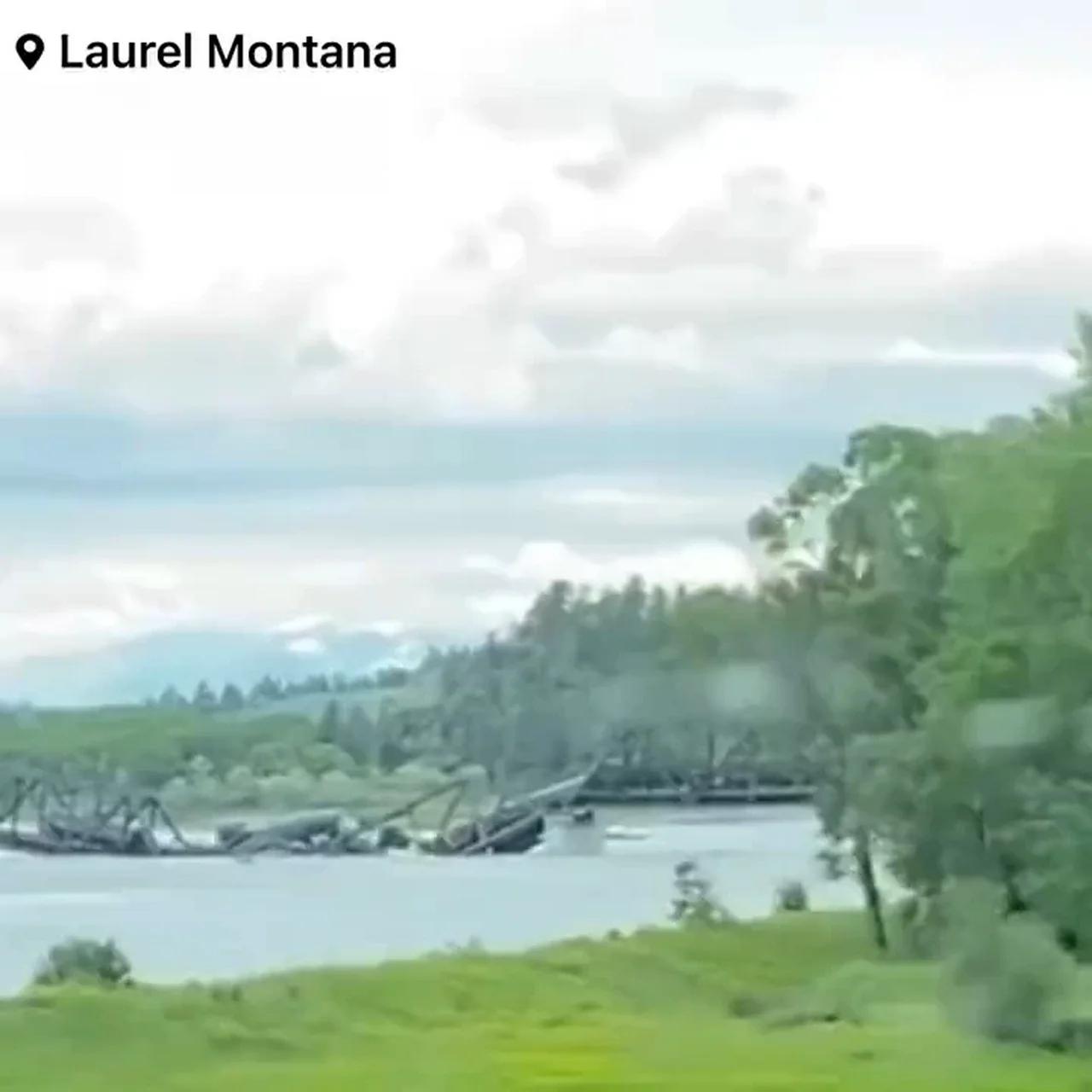 BREAKING Train Derails into Yellowstone River After Bridge Collapsed ...