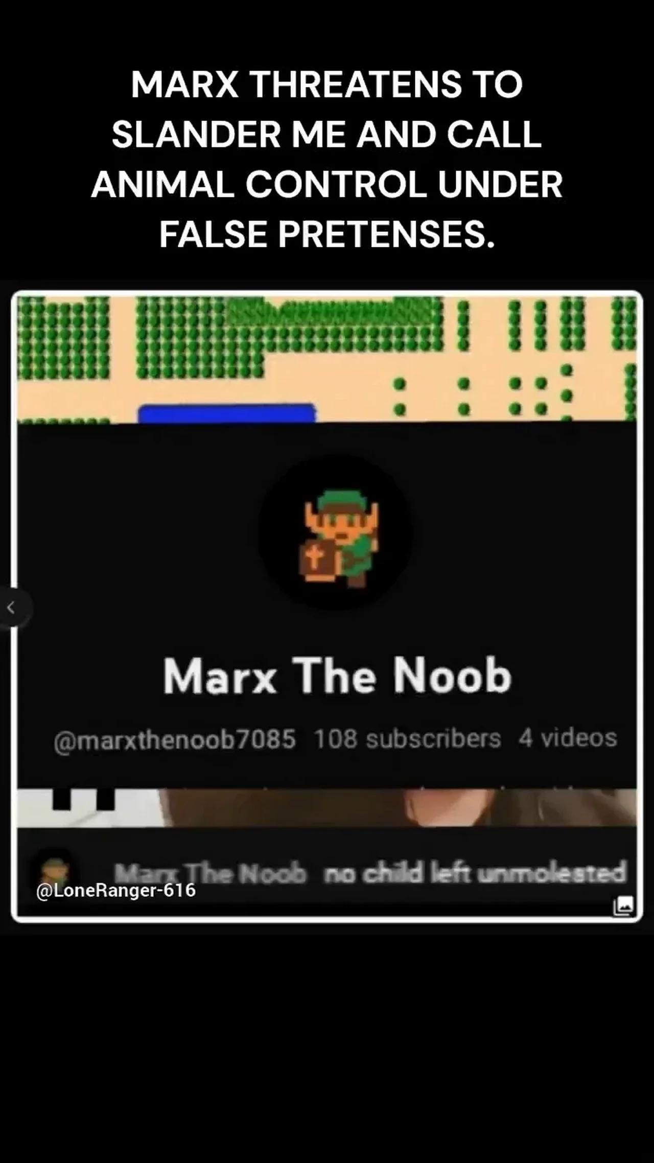 Marx the Noob Exposed for Slander