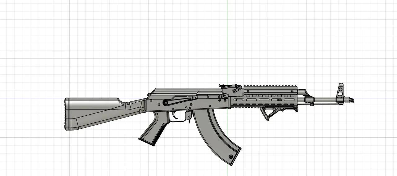 BEST FULLY 3D PRINTABLE AK-47 / AK-47 DRACO - 100% 3D PRINTABLE