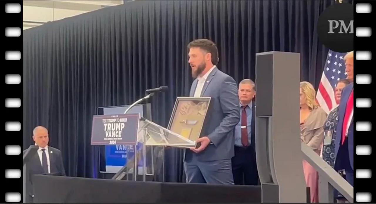 The blade has forged steel from the door that al-Baghdadi was hiding behind