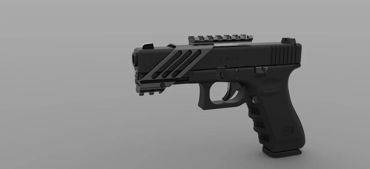 picatinny-rail-mount-for-glock-pistol-family(G17 include)