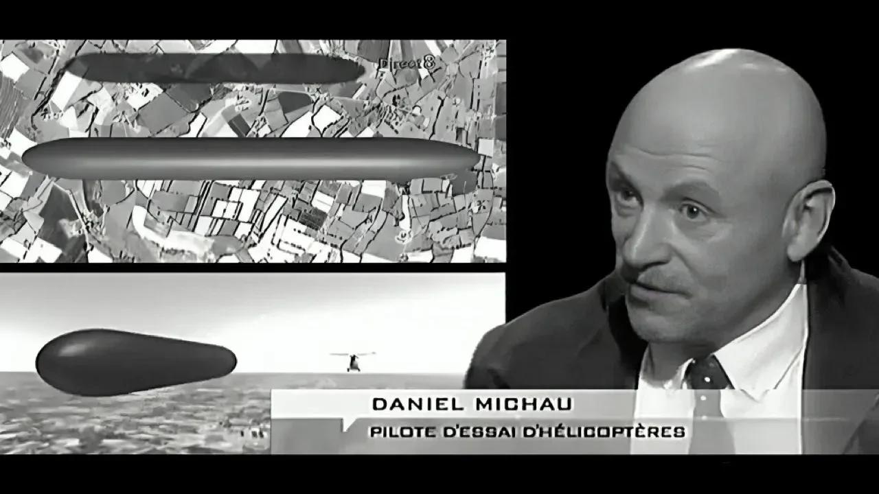 French helicopter pilot Daniel Michau witnessed an enormous UFO the ...