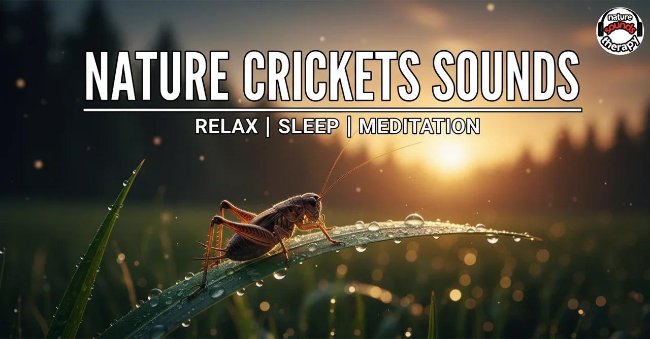 12 Hours of Crickets Sounds for Deep Sleep (Black Screen)