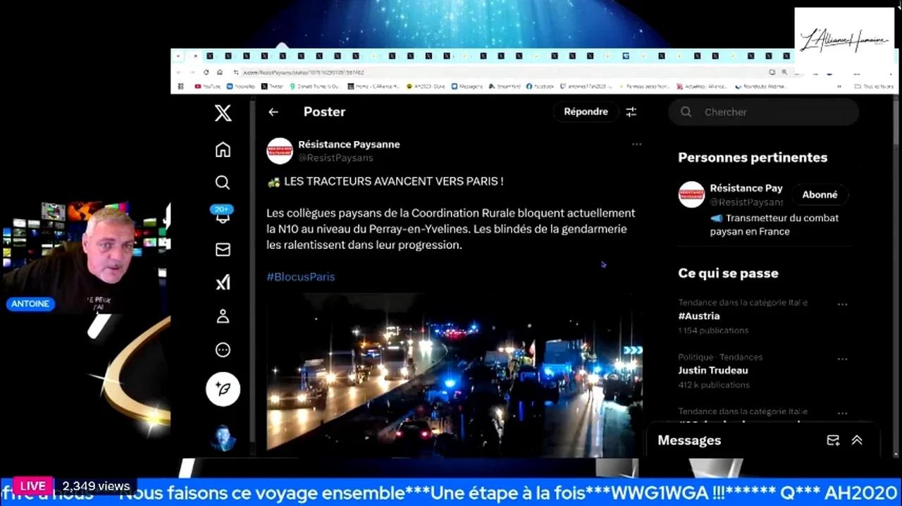AH2020 LE LIVE DU 6/1/2025- Antoine Cuttitta Alliance Humaine 2020- VIDEO LIGHT (06-01-2025)
