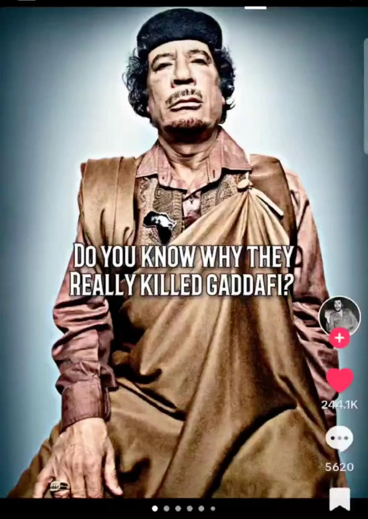 The benefits the Libyans had when Gaddafi was in power ️