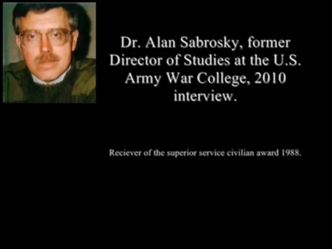 Dr. Alan Sabrosky Mossad did 9-11