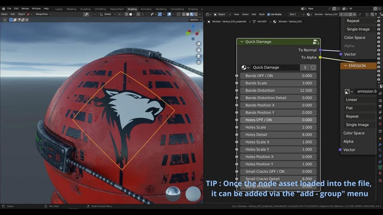 Stickers Collection for Decal Machine (Blender add-on)
