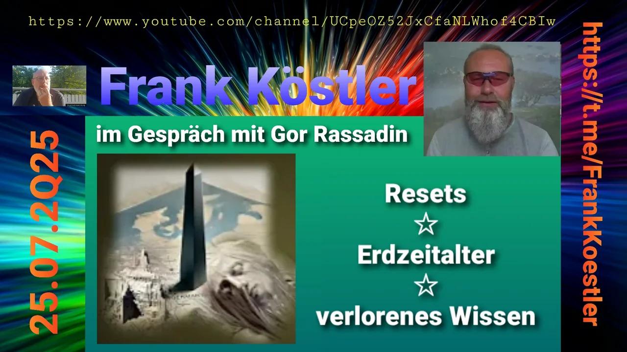 Frank Köstler im Gespräch mit Gor Rassadin - Resets,Erdzeitalter ...
