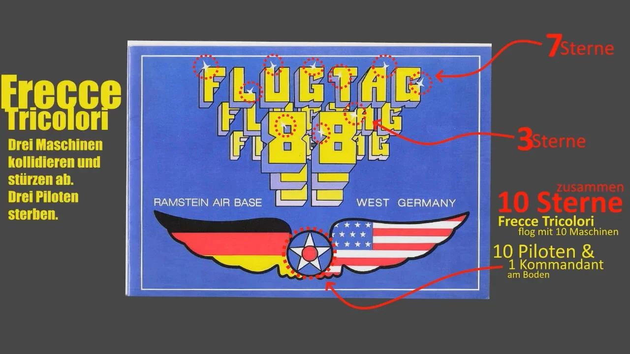 Ramstein Megaritual 1988 Wurde das Unglück im Programmheft Flugtag 88 ...