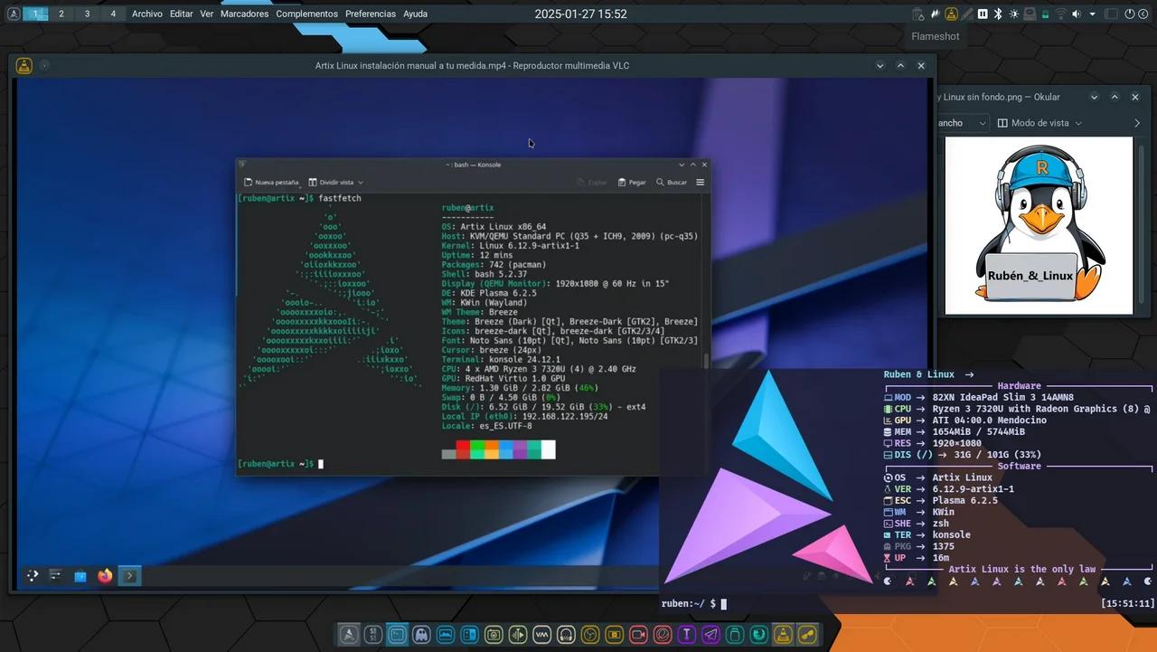 Artix Linux instalación manual a tu medida