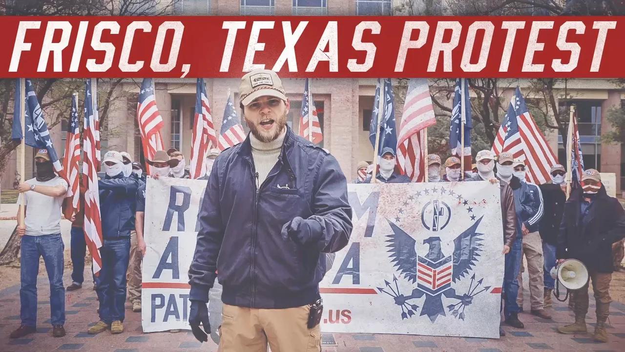 Patriot Front Frisco Texas Protest