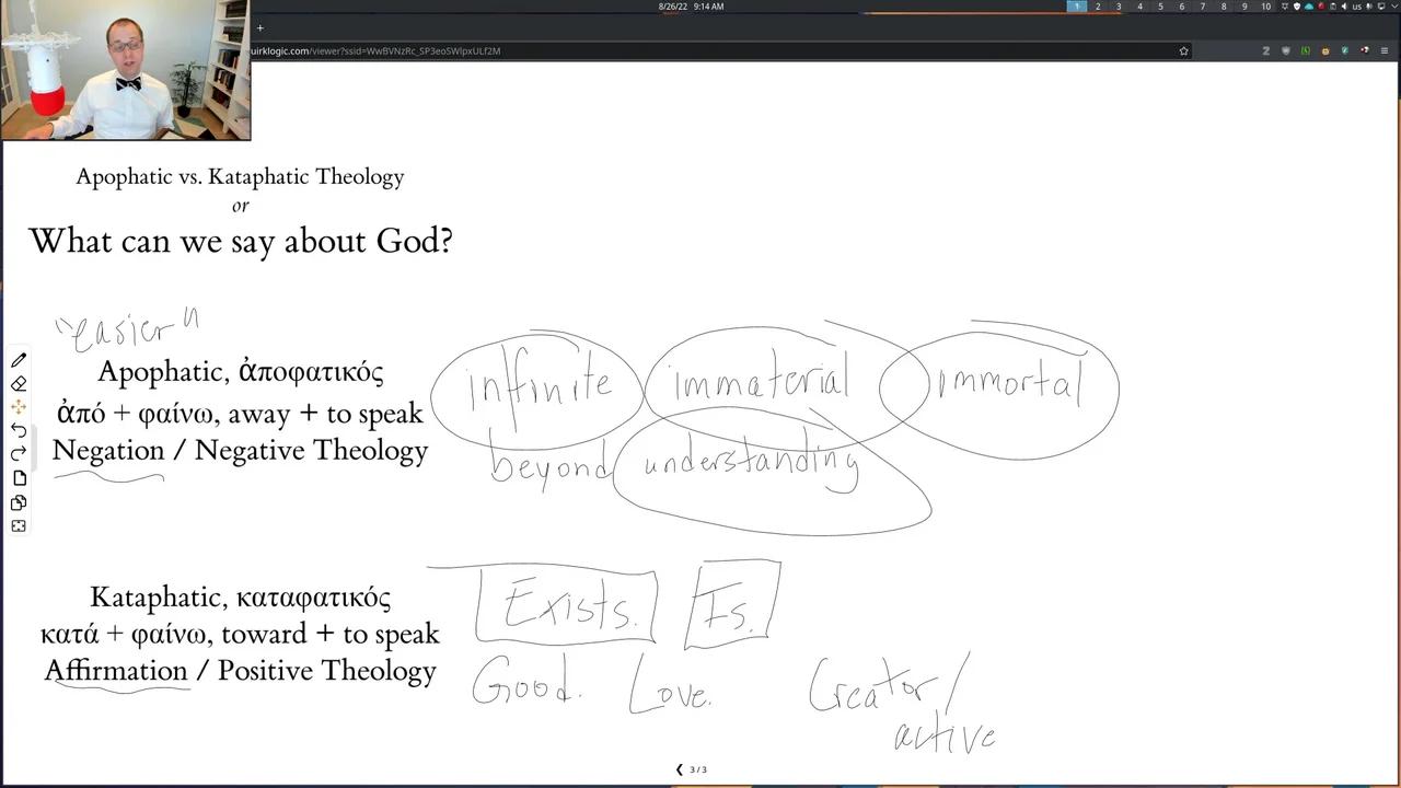 Apophatic and Kataphatic Theology: What can we say about God?