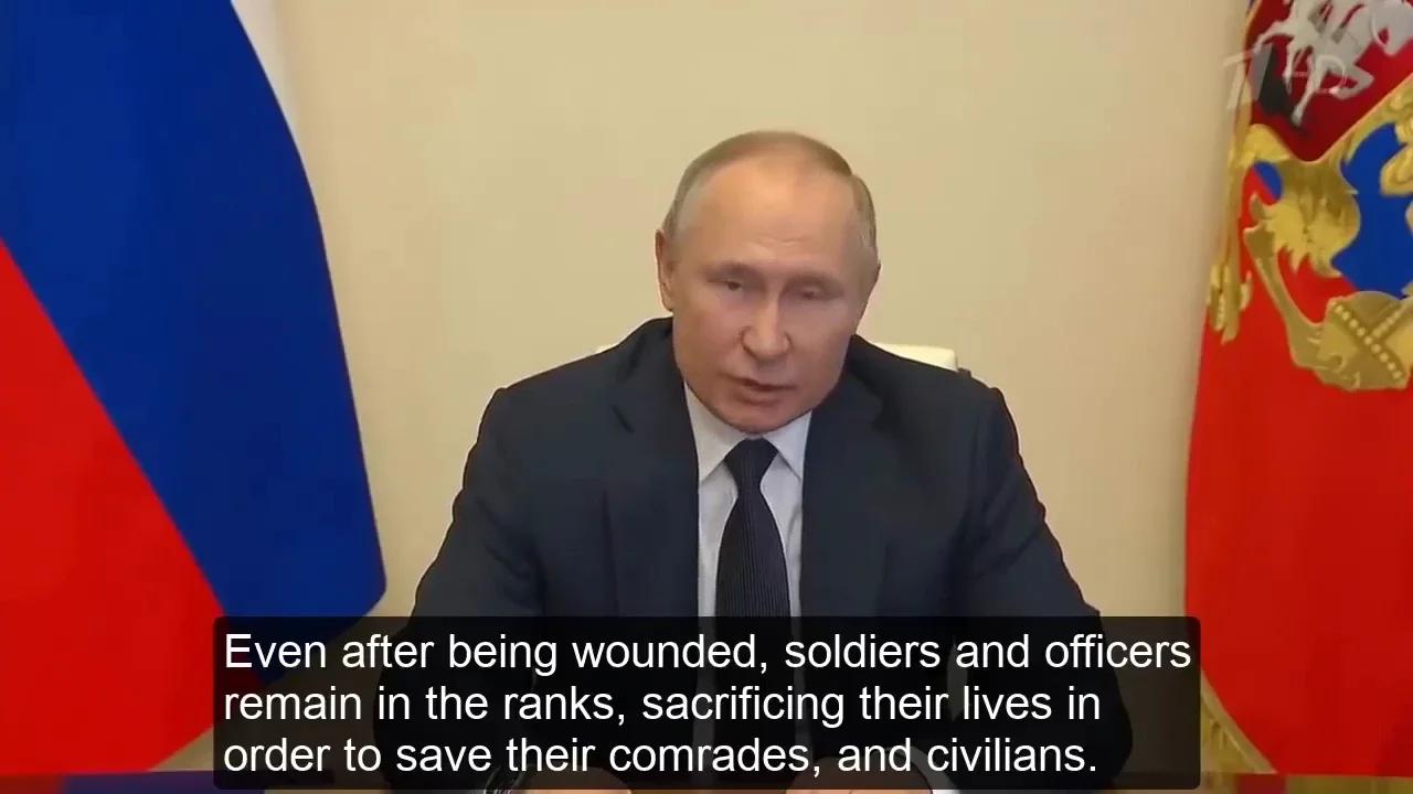 Putin Address on Military Situation in Ukraine and Fallen Russian ...
