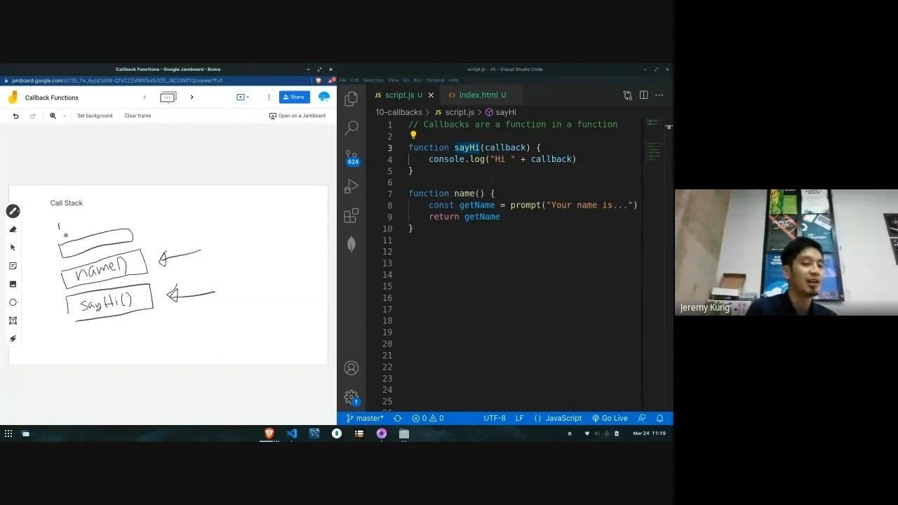 JavaScript Callback Functions (part 1)