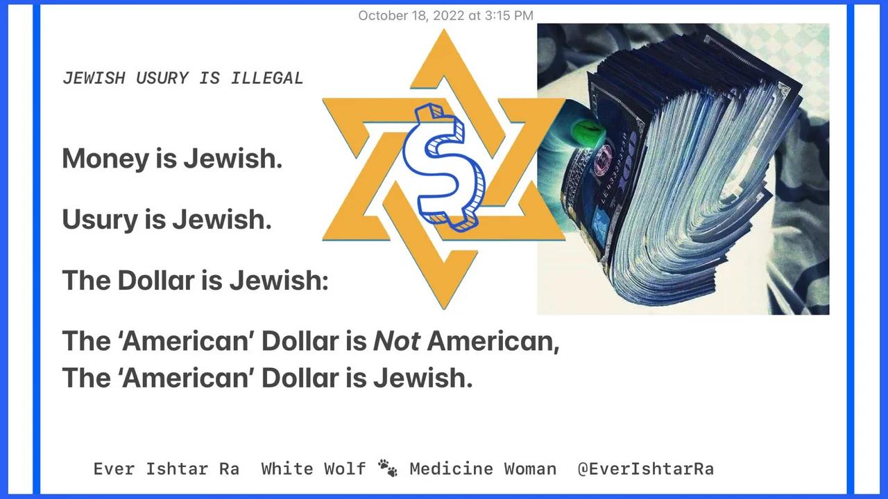 Money is Jewish $$$ The Dollar is Jewish