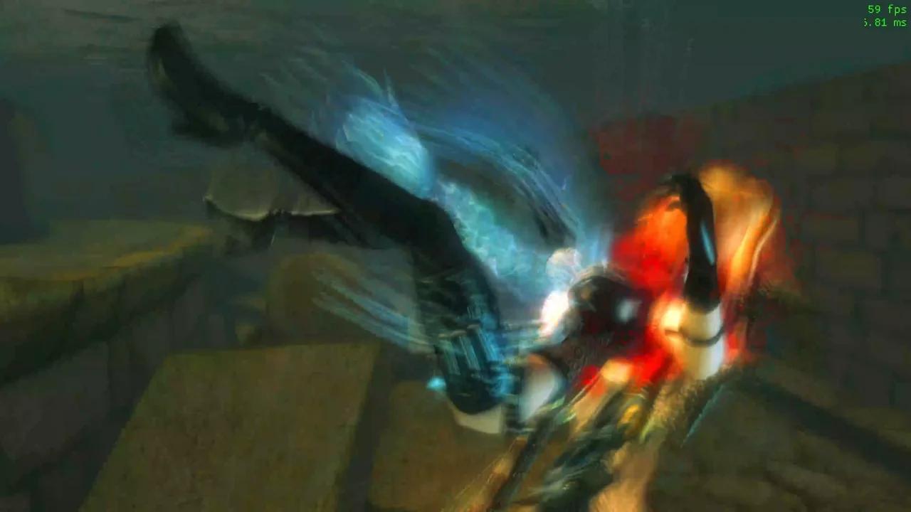 Commissioned Rachel bitten by ghost fish Ryona