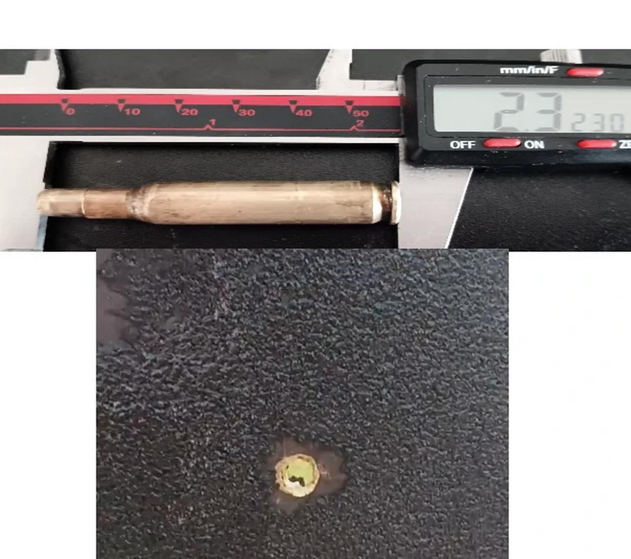 Armor piercing projectile at home - 30 cal
