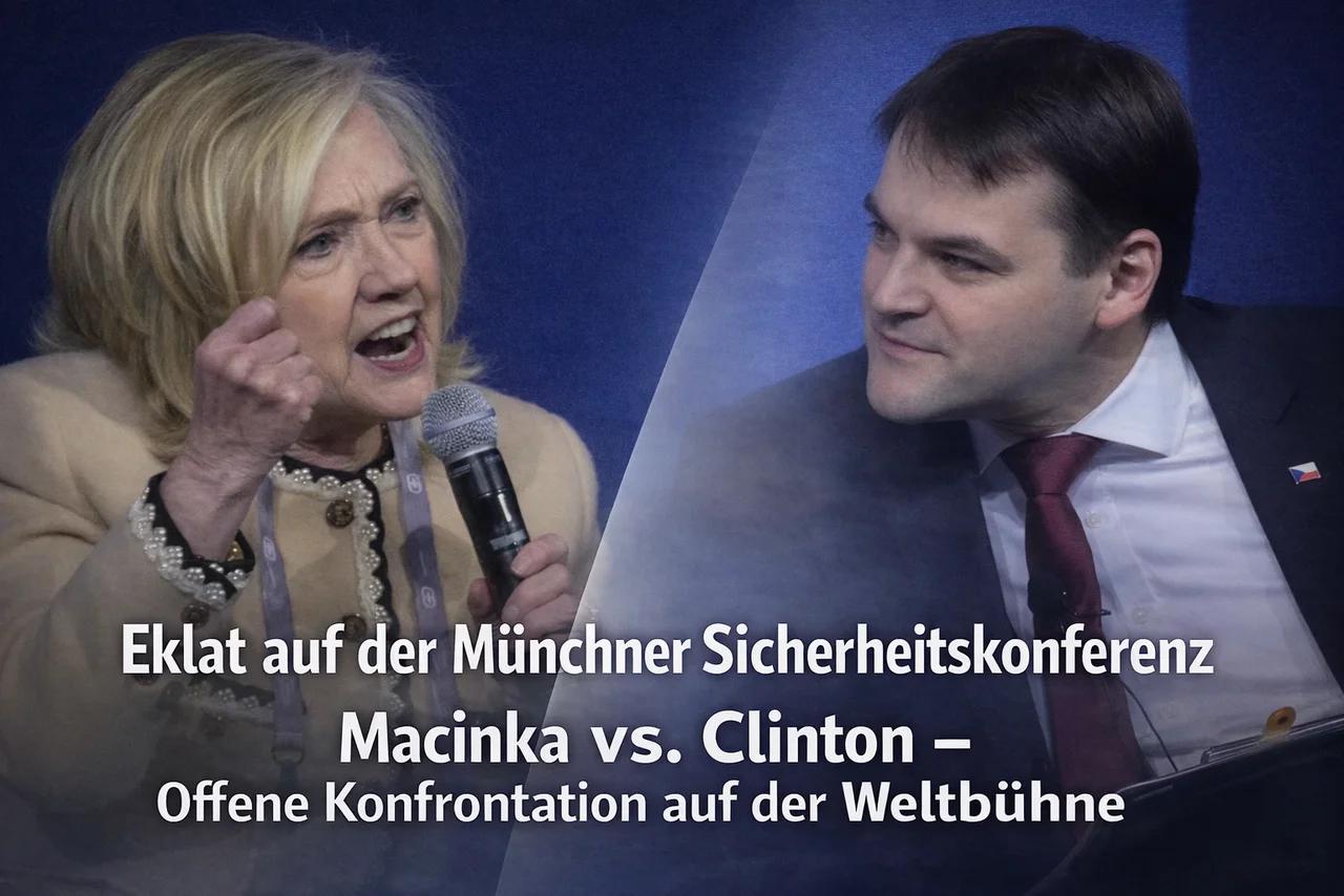 Eklat auf der Münchner Sicherheitskonferenz: Macinka vs. Clinton ...