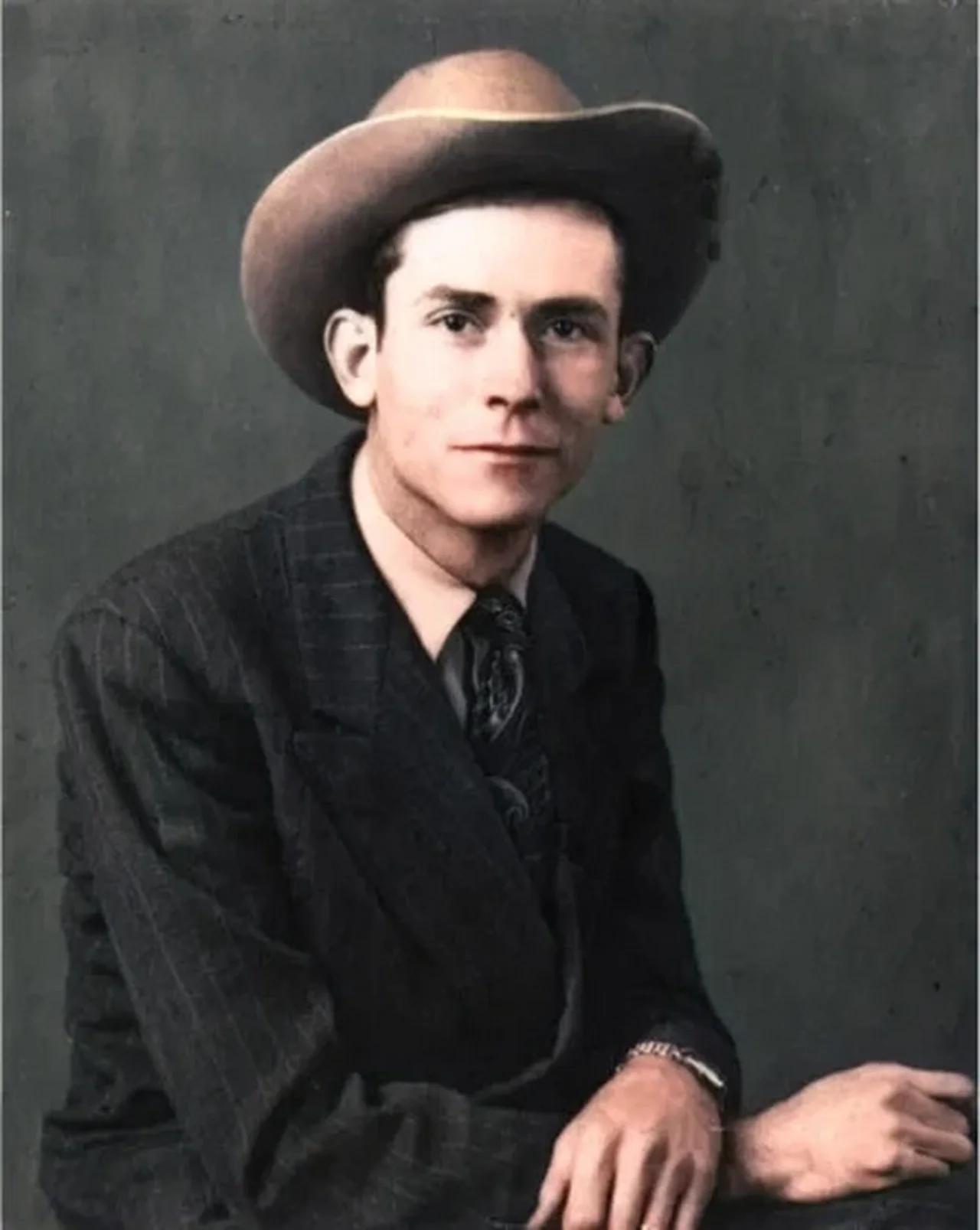 HANK WILLIAMS PORTRAIT COLORIZED