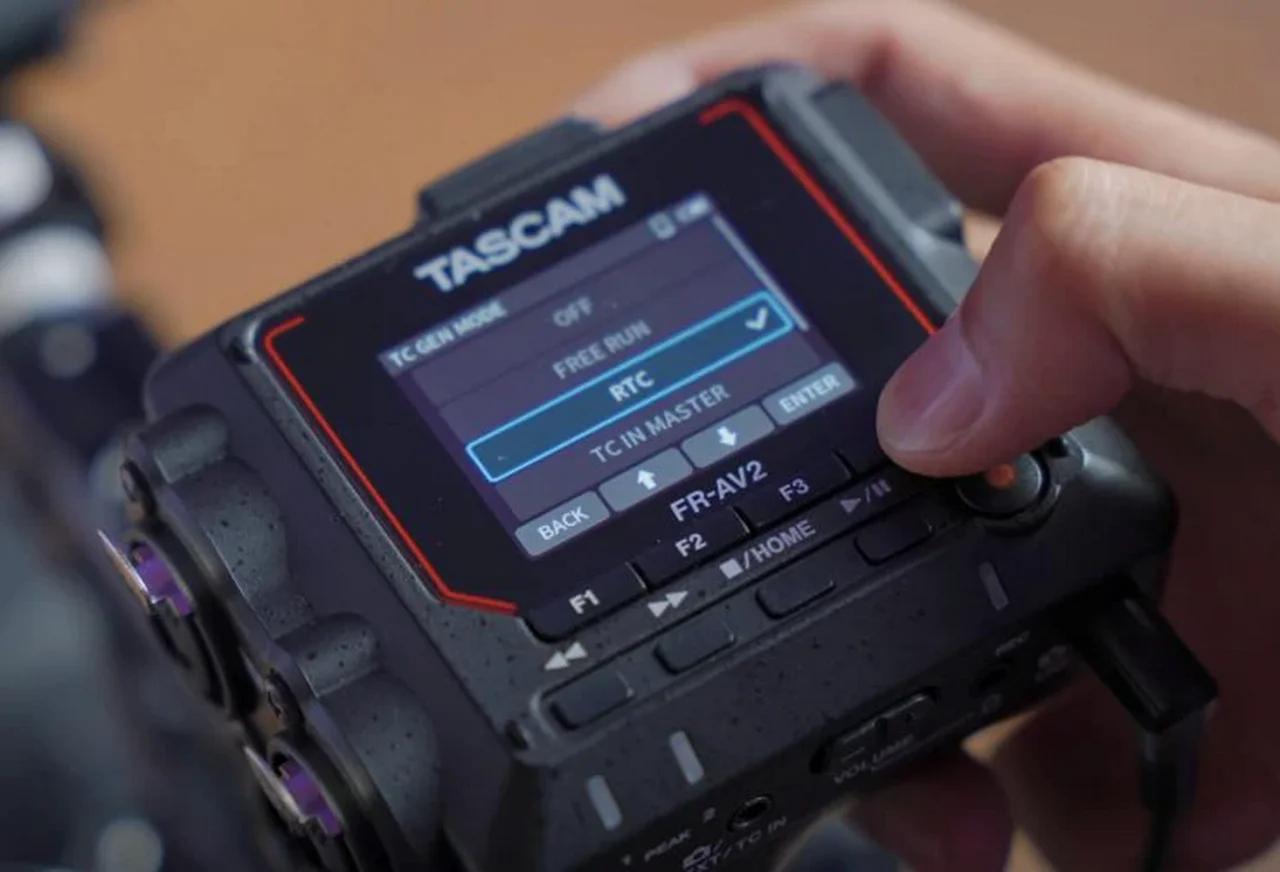 TASCAM FR-AV2 Compact 32-Bit Float Recorder and Timecode Generator
