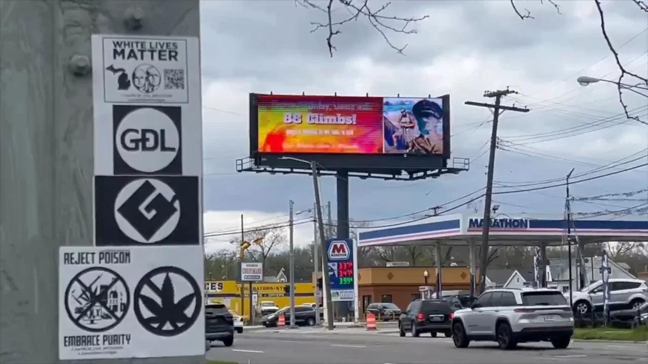 Billboard Celebrating Hitler's Birthday