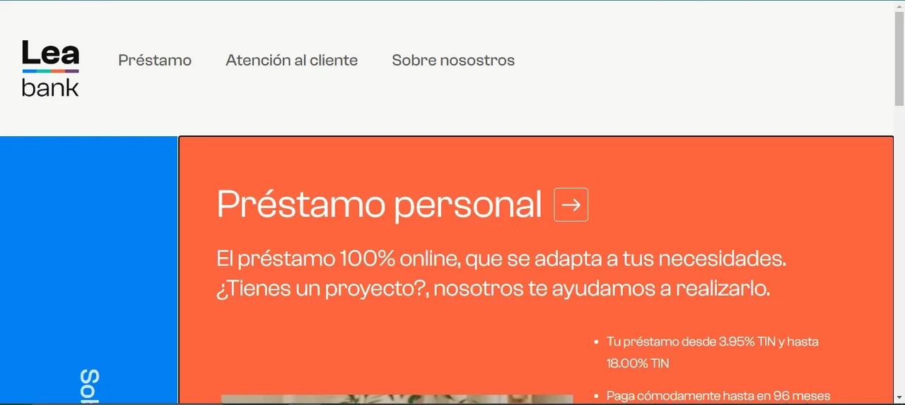 Lea Bank// Solicitud 100% online. Pide tu préstamo desde donde quieras ...
