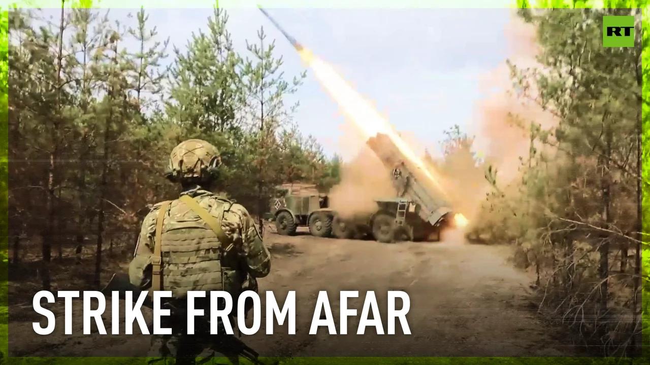 Uragan MLRS crew annihilates Ukrainian stronghold and troops