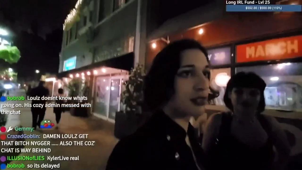 Loulz attemps to pick up a tranny. Kisses tranny