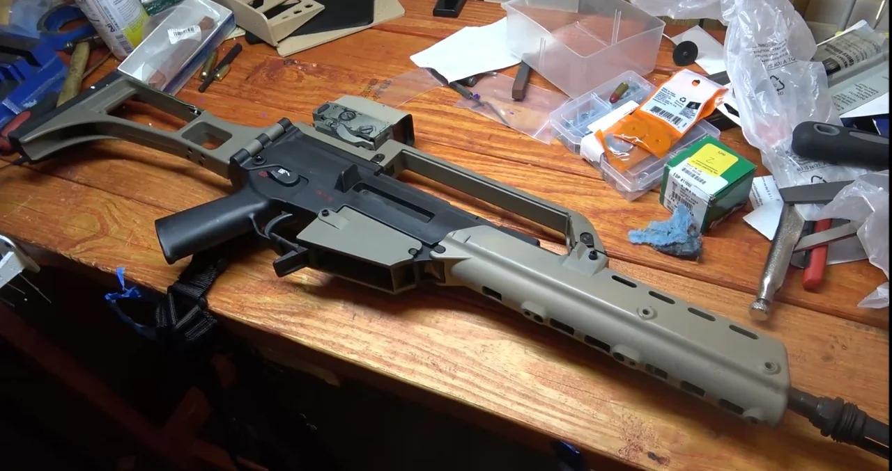 Tommy Built Tactical TG36K Complete Disassembly and Cleaning (HKG36 5 ...