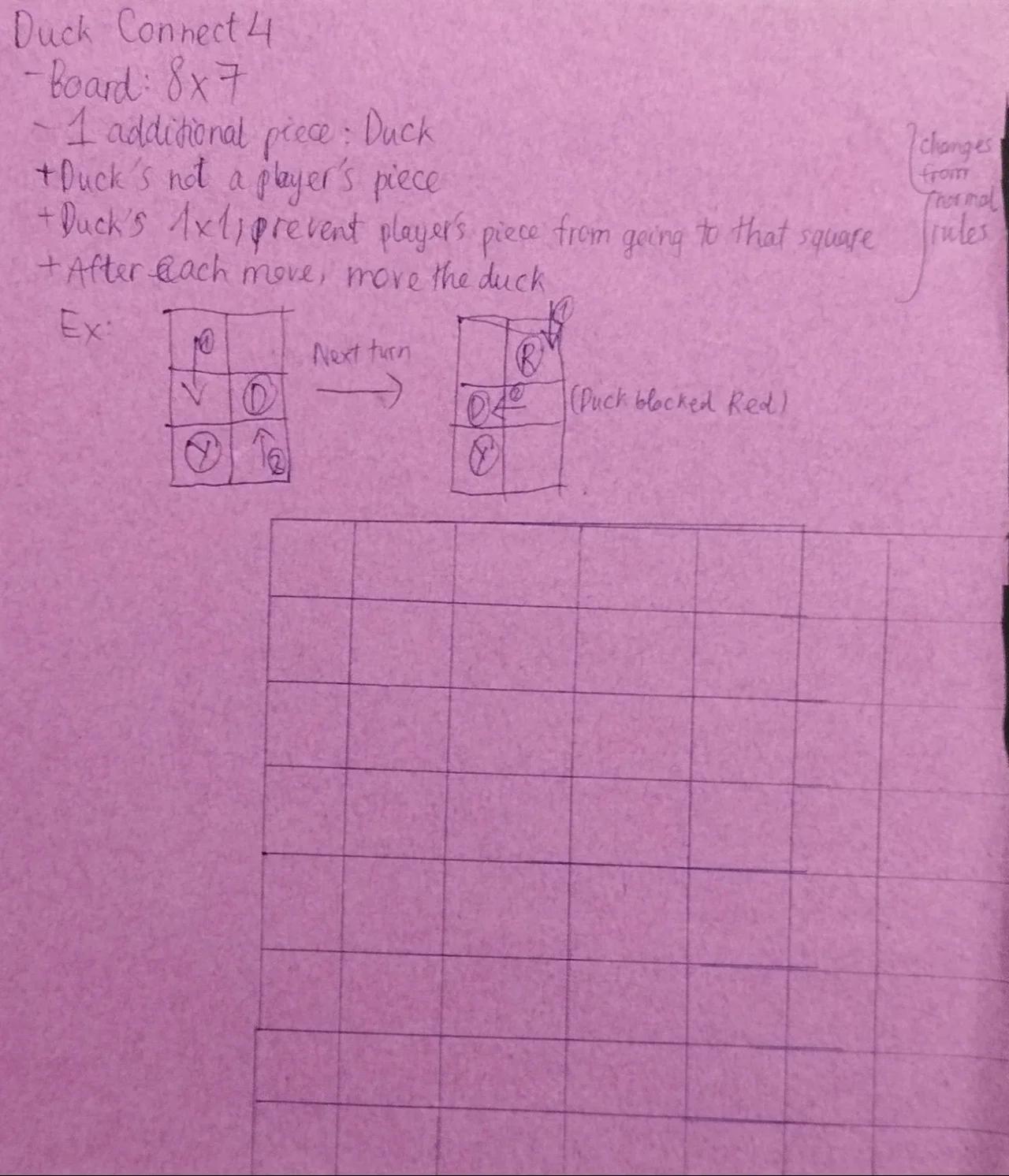 I created a Connect 4 variant