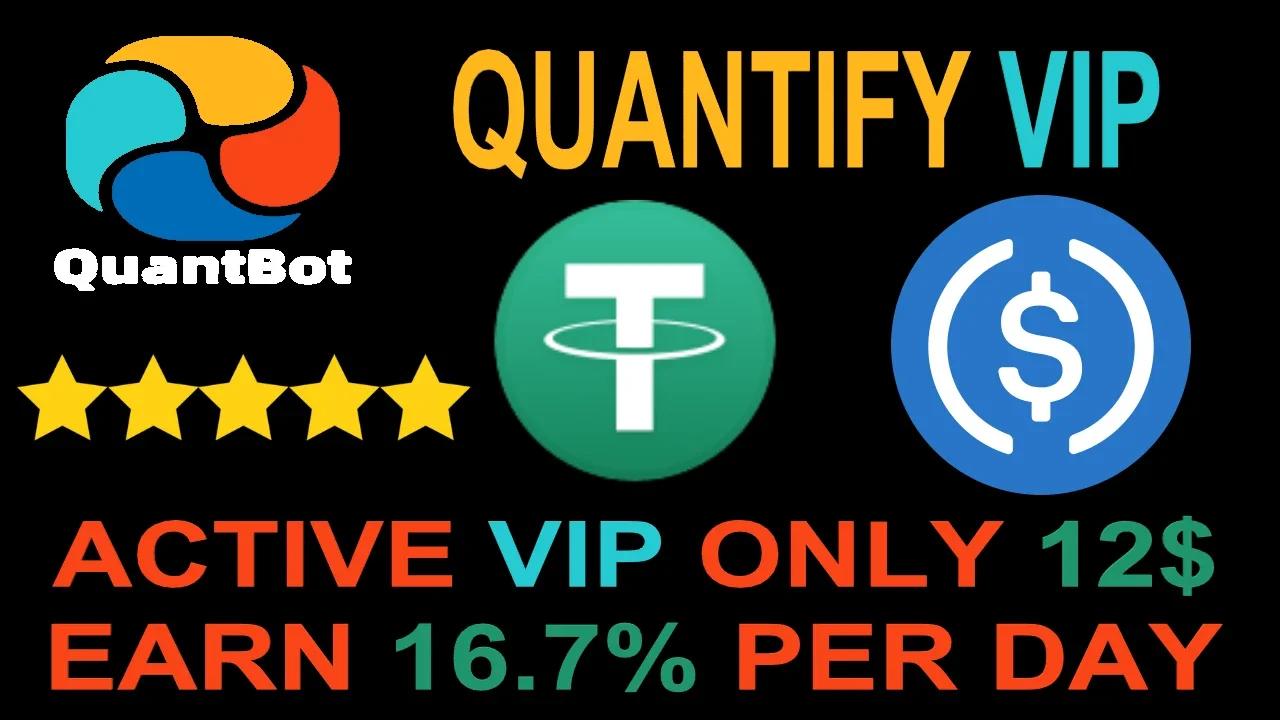 QUANT BOT NEW APP EARN DAILY USDT USDC - ACTIVE VIP ONLY 12 USDT NO ...