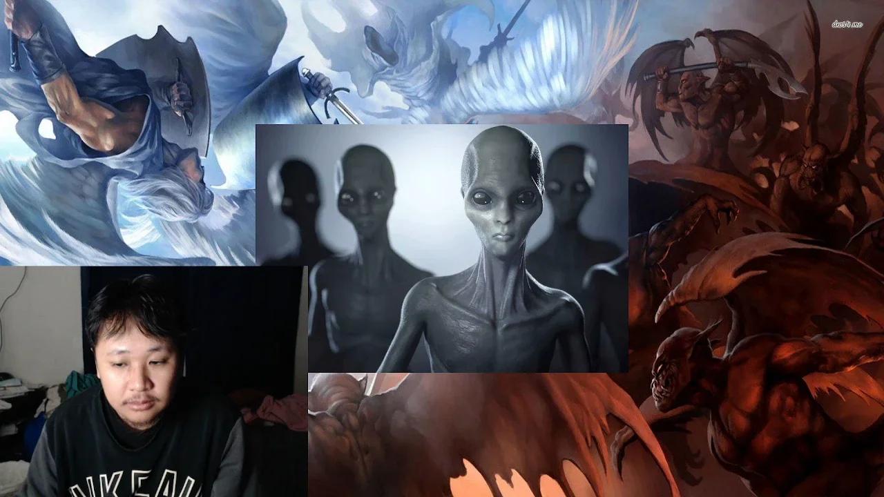 jesus and his angels just let evil aliens and demons destroy us