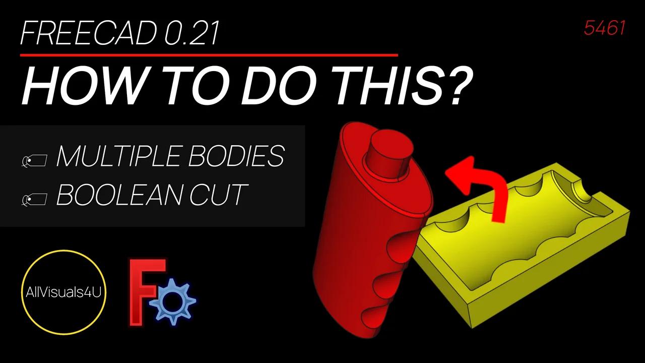 🪒 How To Do This Freecad Boolean Cut Freecad Mold Design