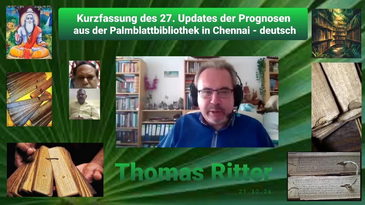 Thomas Ritter - Kurzfassung des 27. Updates der Prognosen aus der ...