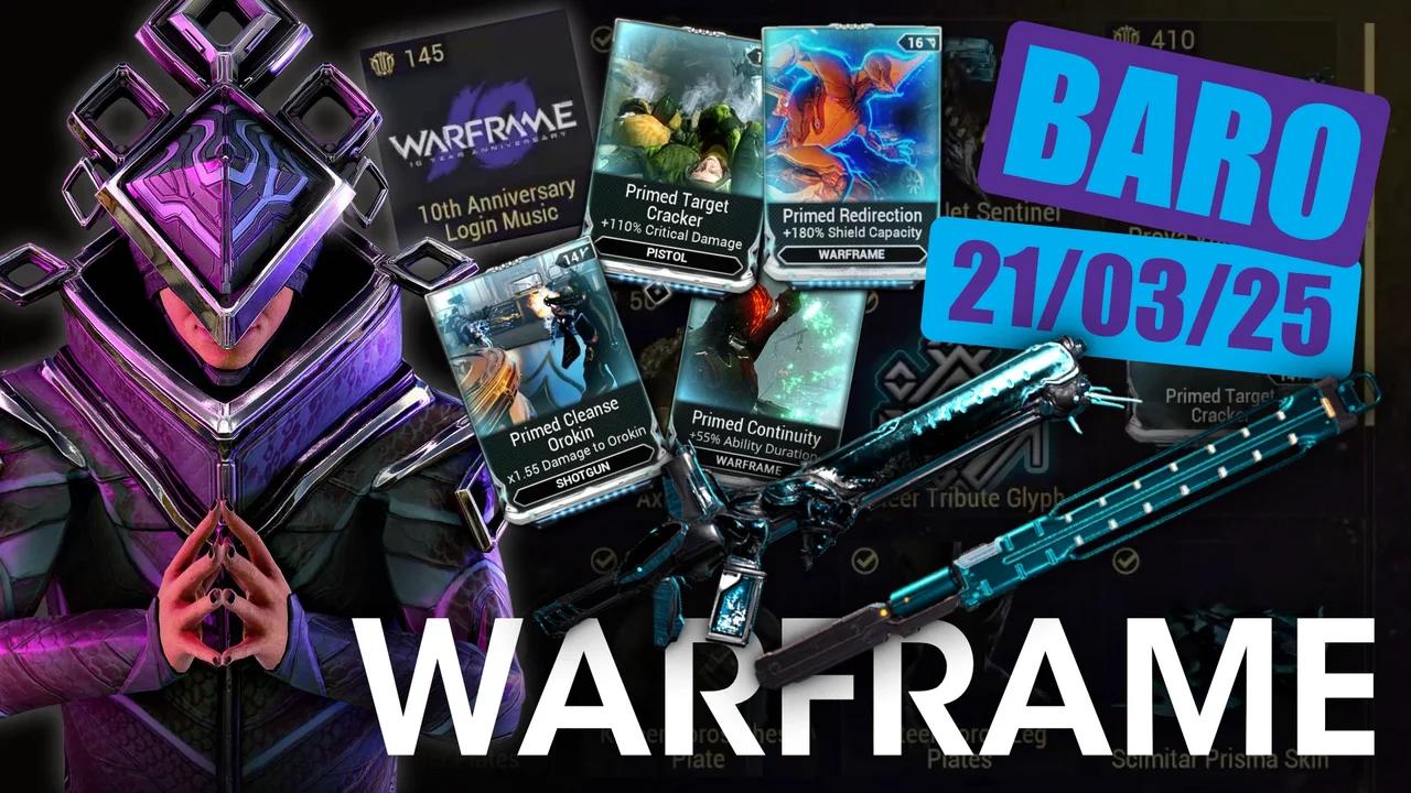 Baro Ki'Teer Location & Inventory 21 March 2025 - Warframe