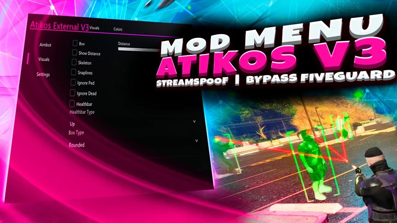 BEST Mod Menu Free Fivem Atikos | Aimbot,ESP Visuals,BYPASS FIVEGUARD ...